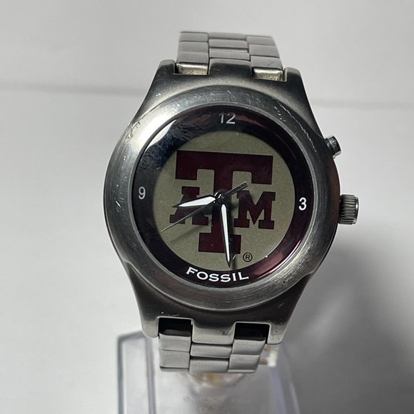 Fossil | Accessories | Texas Am Aggies Ncaa Stainlesssteel Kaleido ...